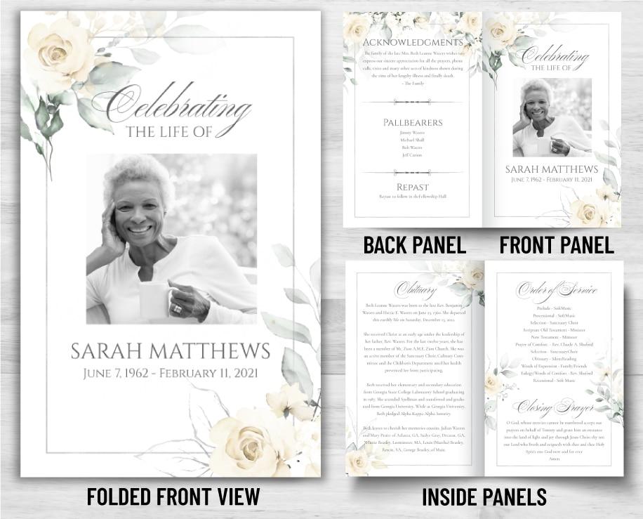 Memorial Program for Funeral | Custom Memorial Programs