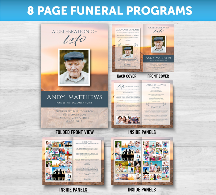 Funeral Printing Services - Custom Funeral Cards - Memorial Card Services