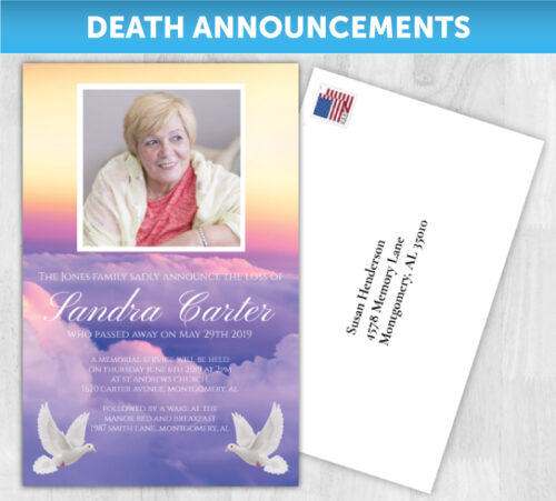 Memorial Program for Funeral - Funeral Memorial Invitations
