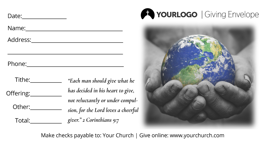 Tithe Envelope - 1022 - Memorial Prints - Memorial & Funeral Printing