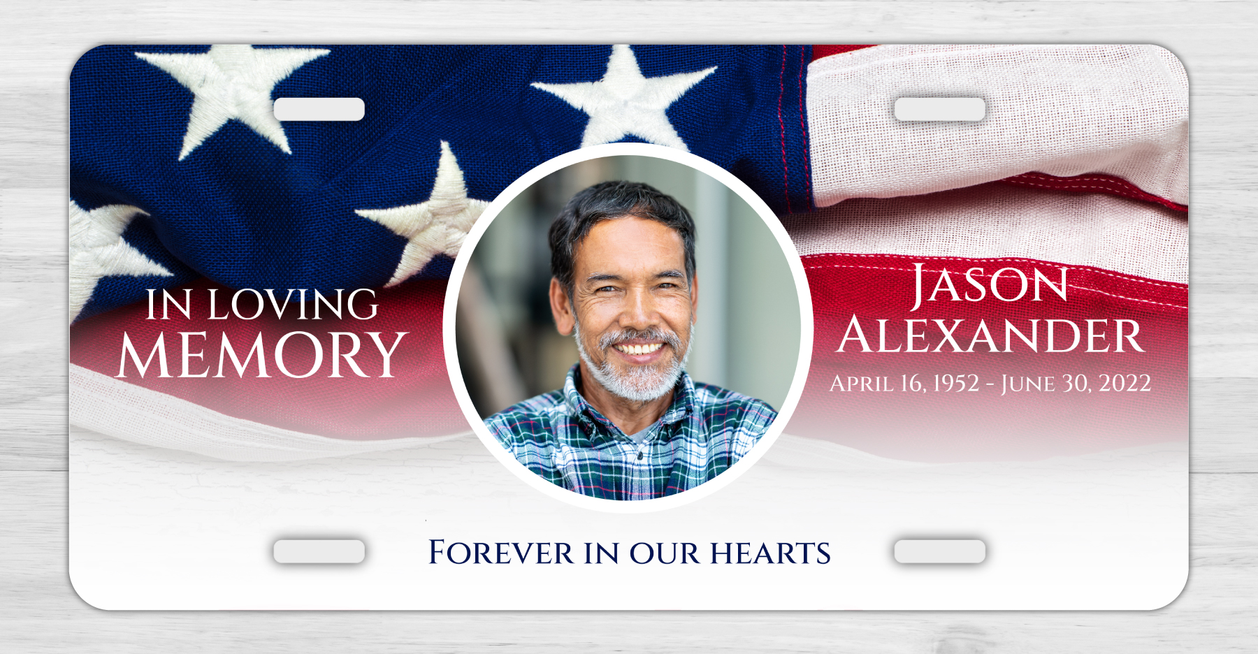 Memorial Car Tags - Memorial Prints - Memorial & Funeral Printing