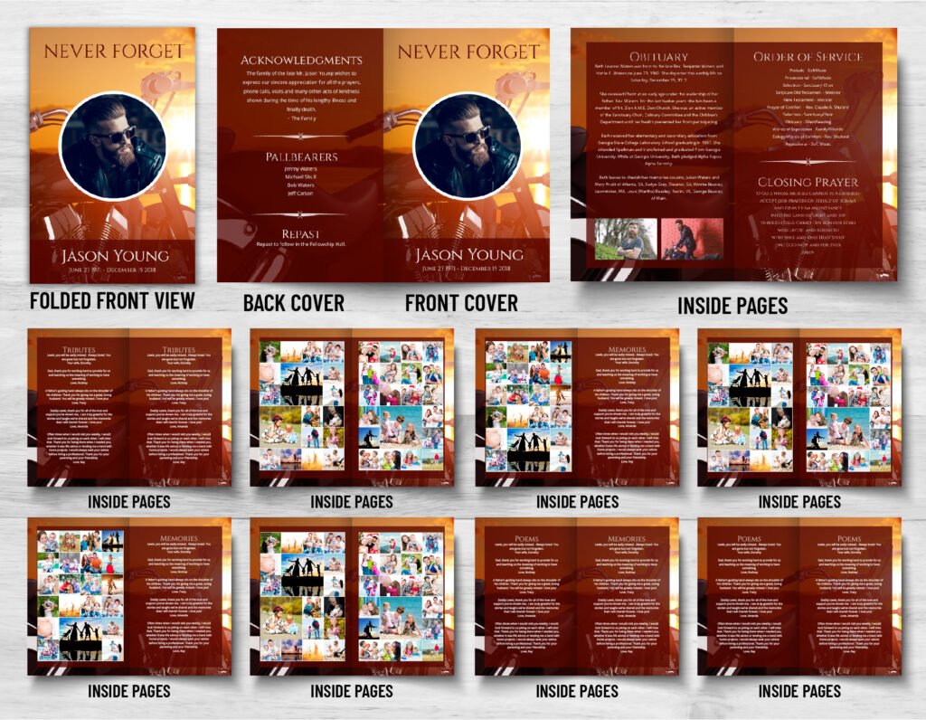 20 Page Funeral Program - 2020 - Memorial Prints - Memorial & Funeral ...