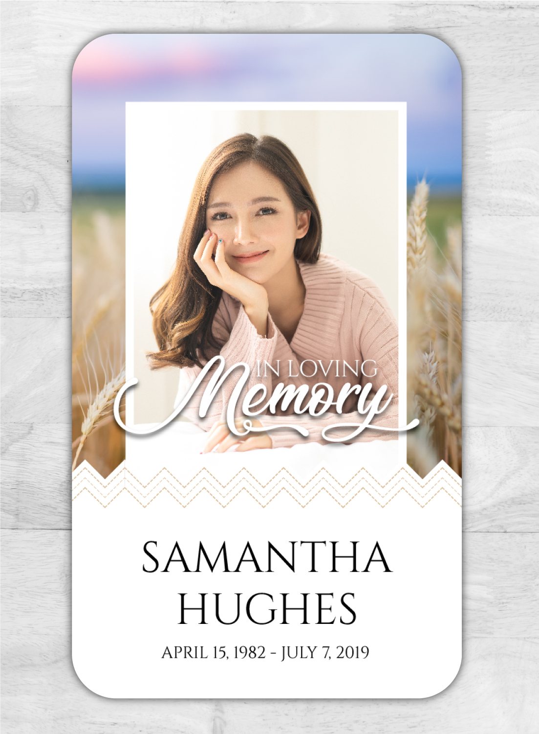 Memorial Magnet - 2027 - Memorial Prints - Memorial & Funeral Printing