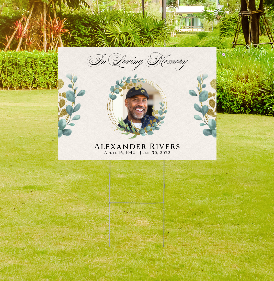Memorial Yard Sign - 2113 - Memorial Prints - Memorial & Funeral Printing