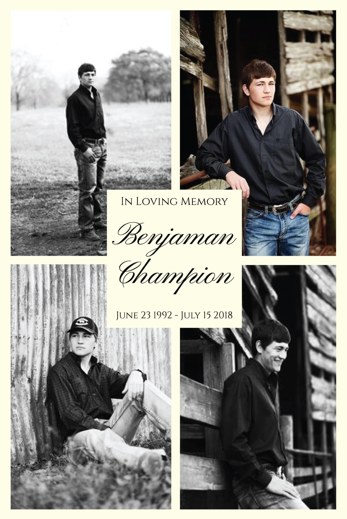 Memorial Poster - 1077 - Memorial Prints - Memorial & Funeral Printing