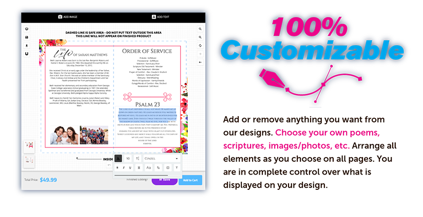 Funeral Program Printing Services - Memorial & Obituary Printing Services