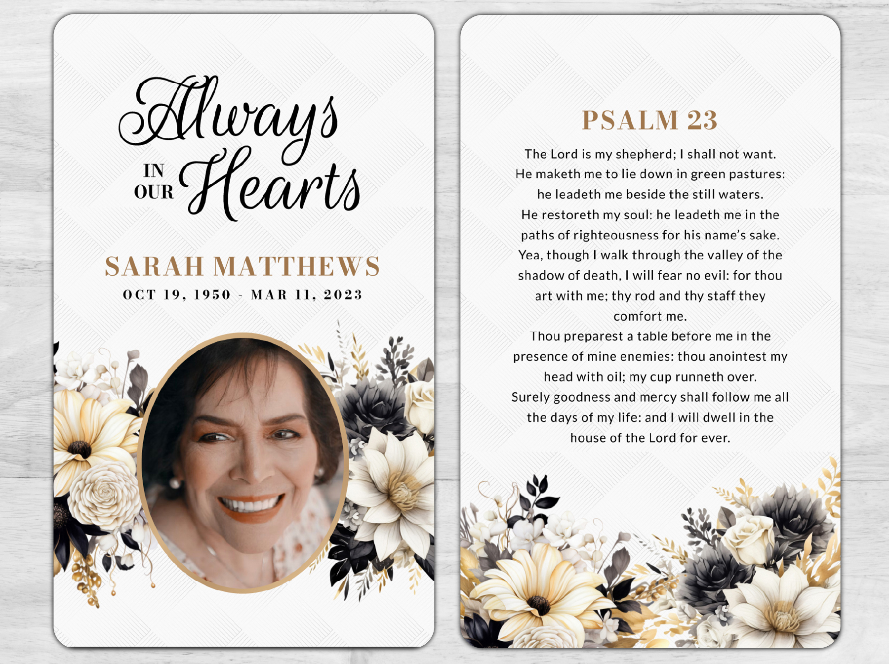 Memorial Card - 2132 - Memorial Prints - Memorial & Funeral Printing