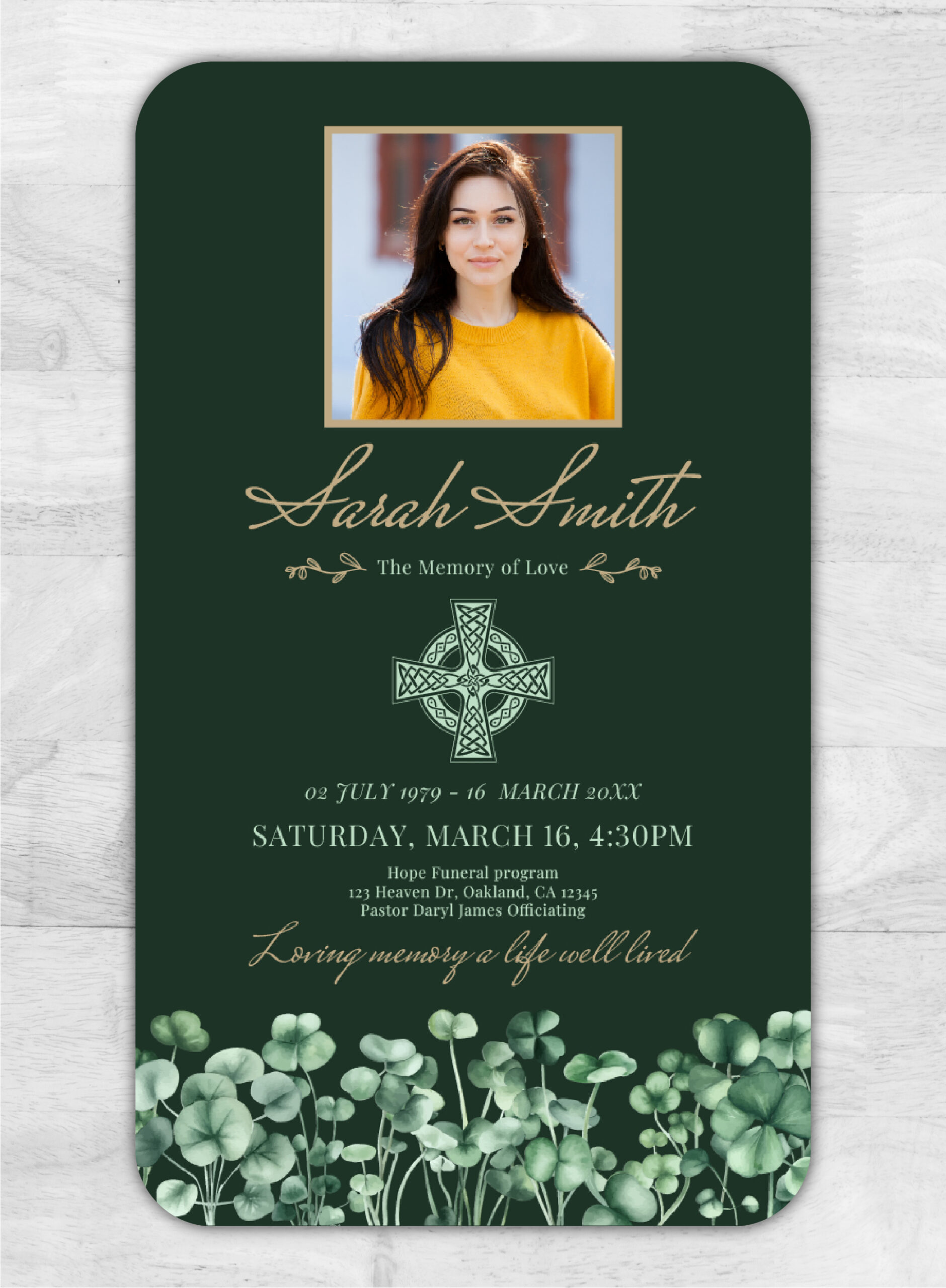 Memorial Magnet - 2181 - Memorial Prints - Memorial & Funeral Printing