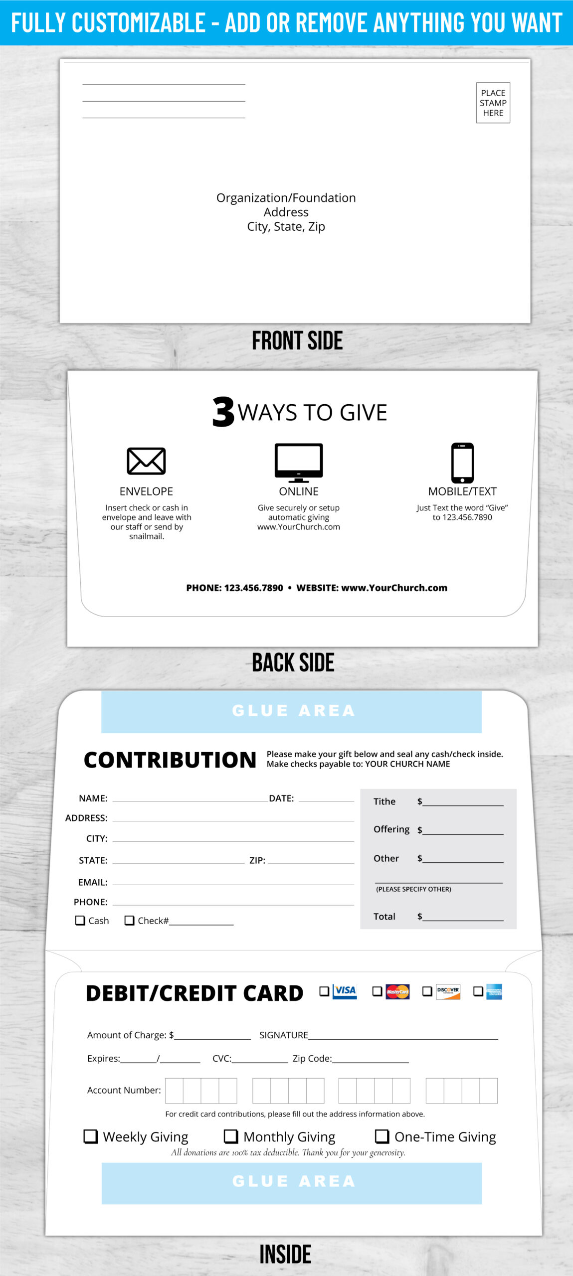 Remittance Tithe Envelope - 1005 - Memorial Prints - Memorial & Funeral ...