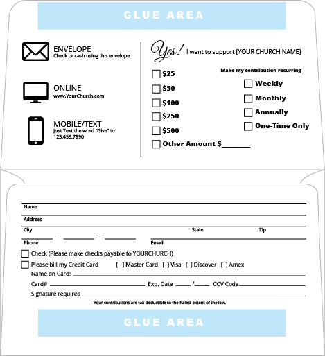 Remittance Tithe Envelope - 1007 - Memorial Prints - Memorial & Funeral ...