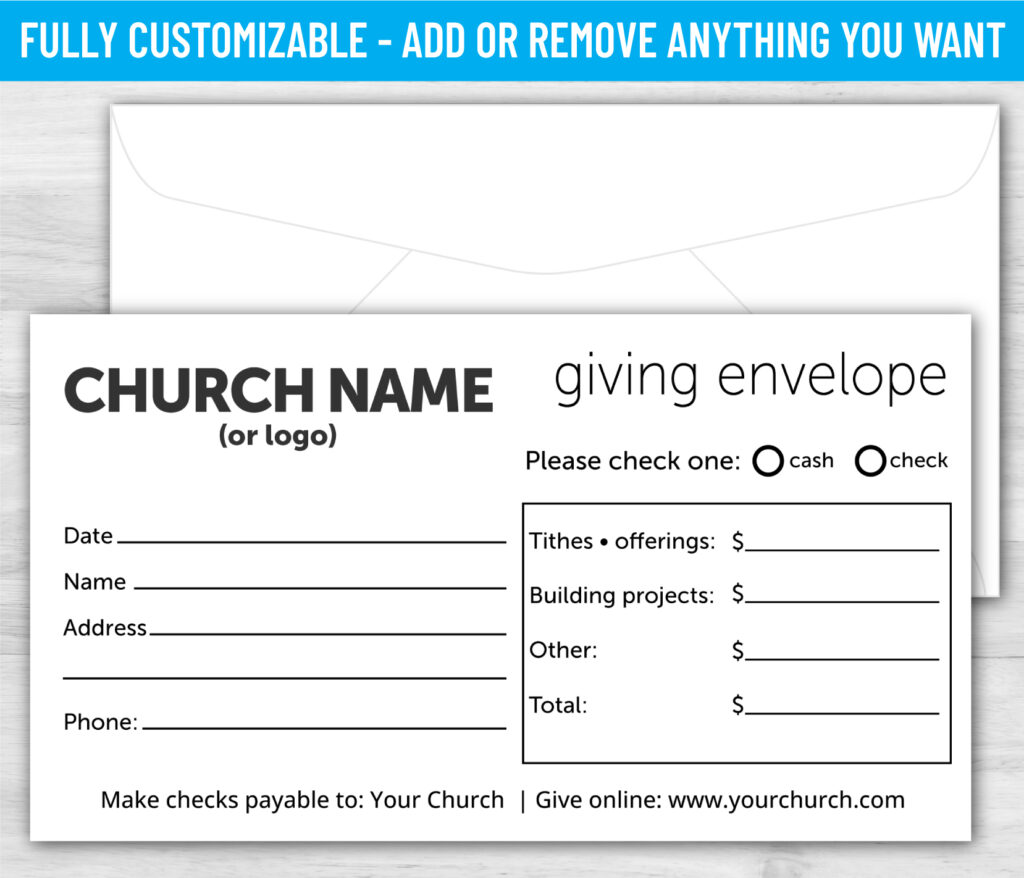 Tithe & Offering Envelopes - Church Giving Envelopes - DisciplePress